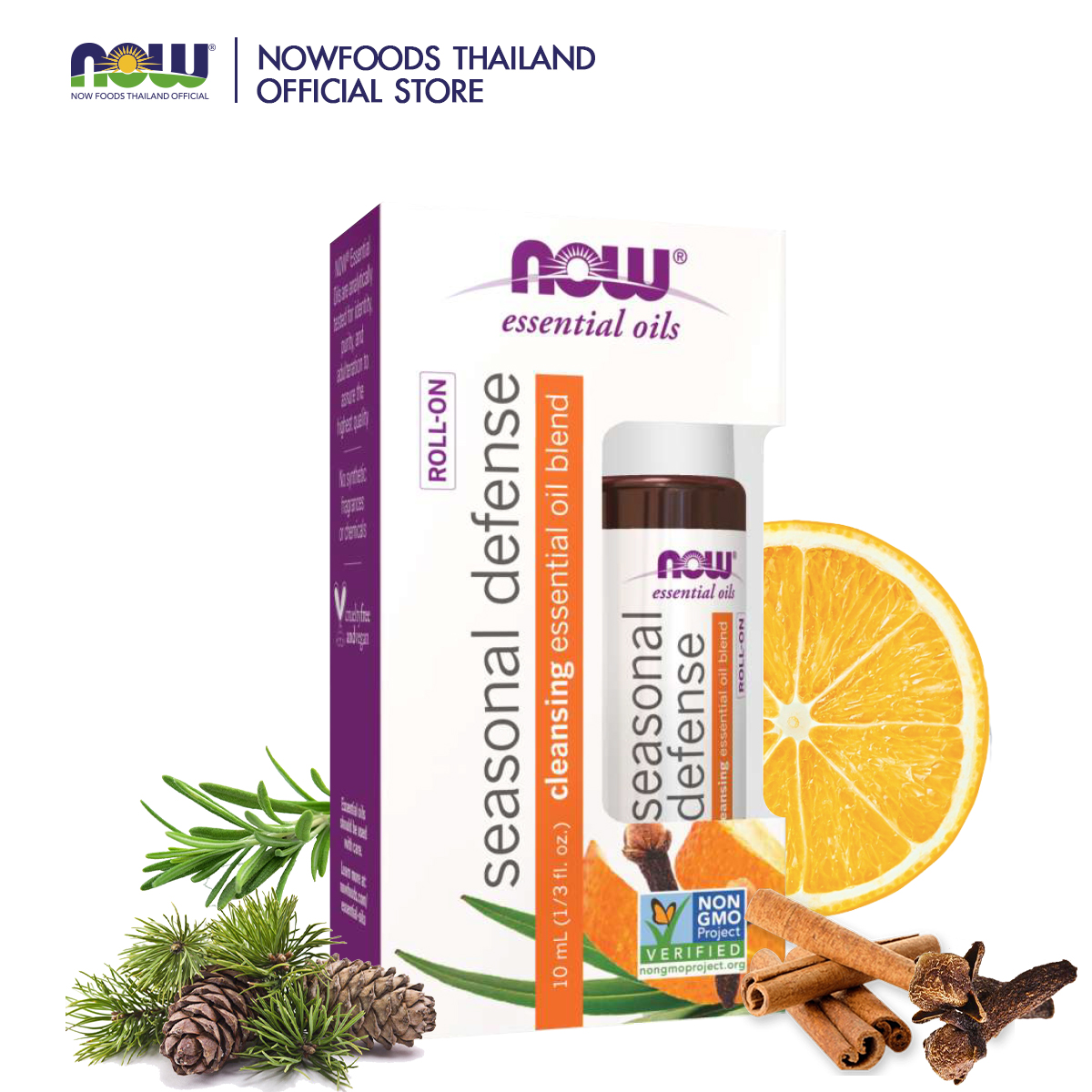 NOW Seasonal Defense Essential Oil Blend Roll On